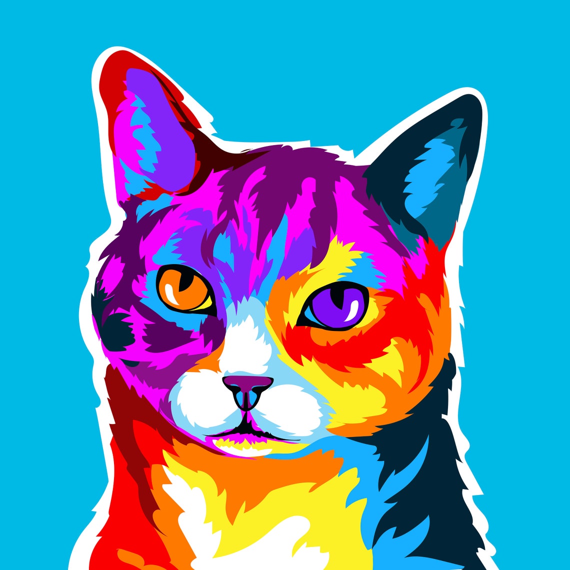 Custom WPAP Pet Portrait / Wedha Pet Portrait / Wpap Art - Etsy