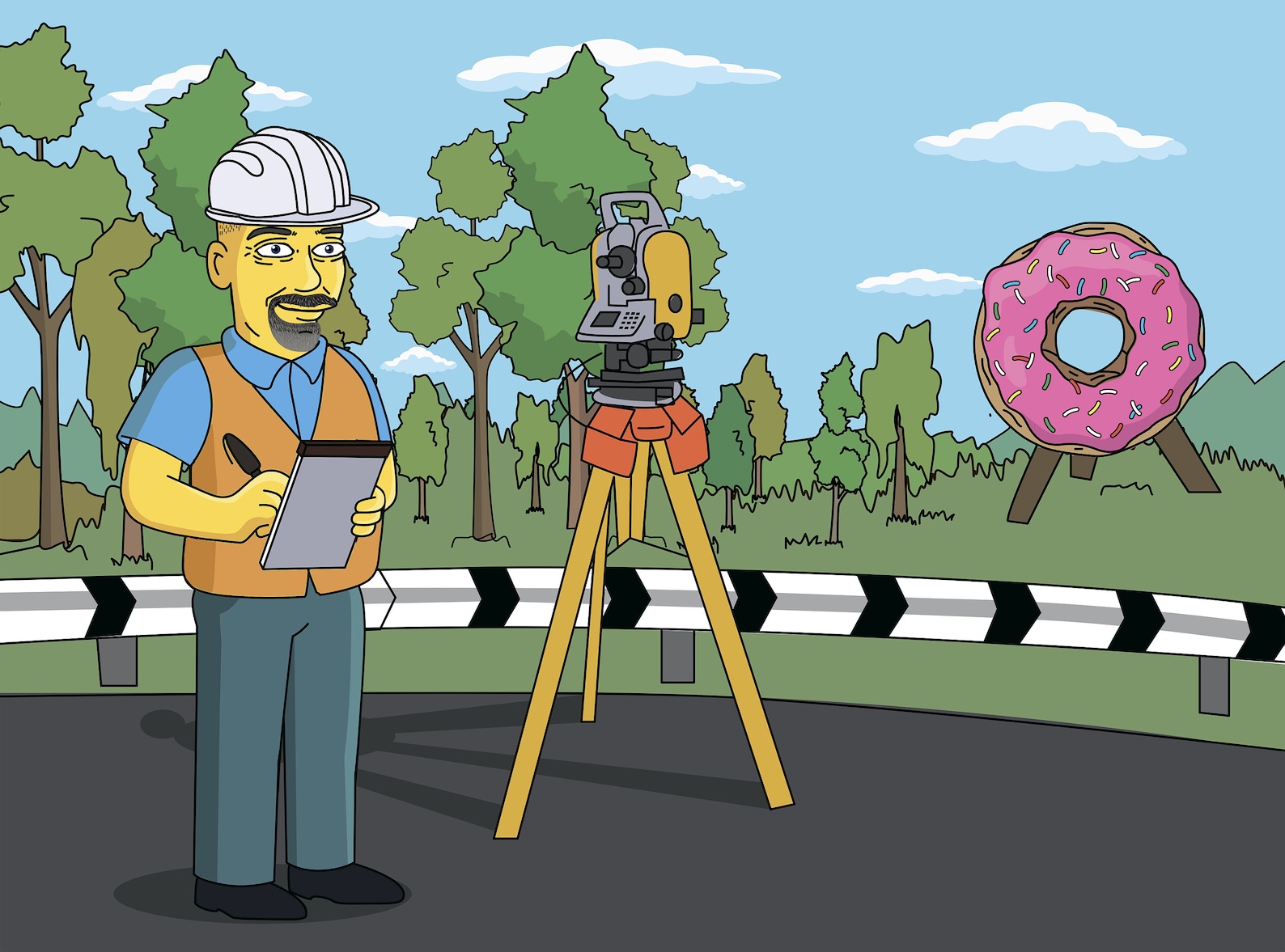 Land Surveyor Gift - Custom Portrait as Cartoon Character ...