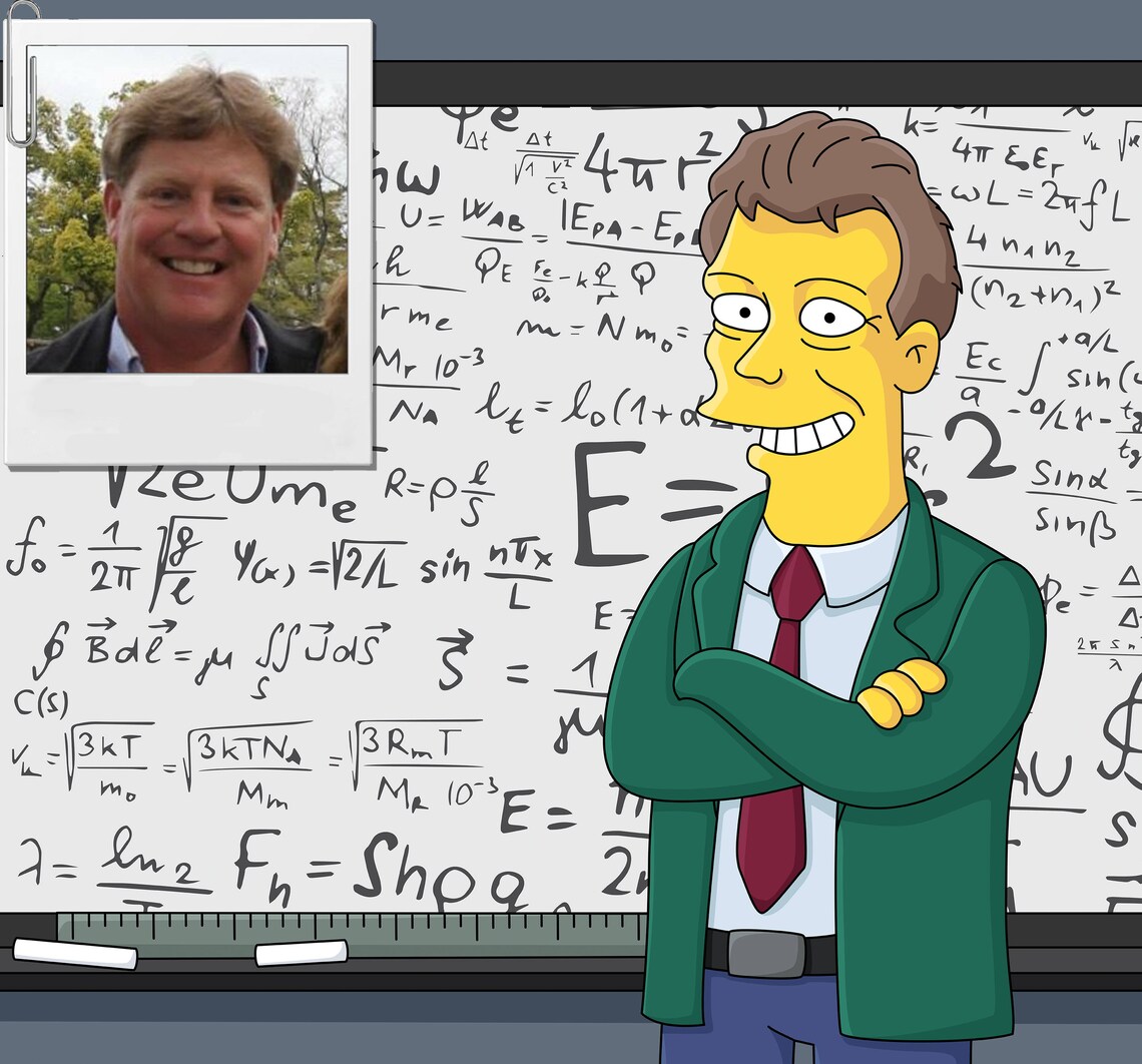 Math Teacher Gift - Custom Portrait as Cartoon Character ...