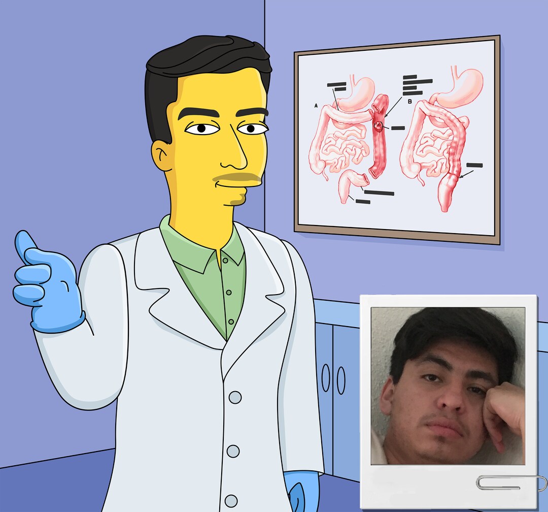 Proctologist Gift Custom Cartoon Portrait / Proctology Gift - Etsy