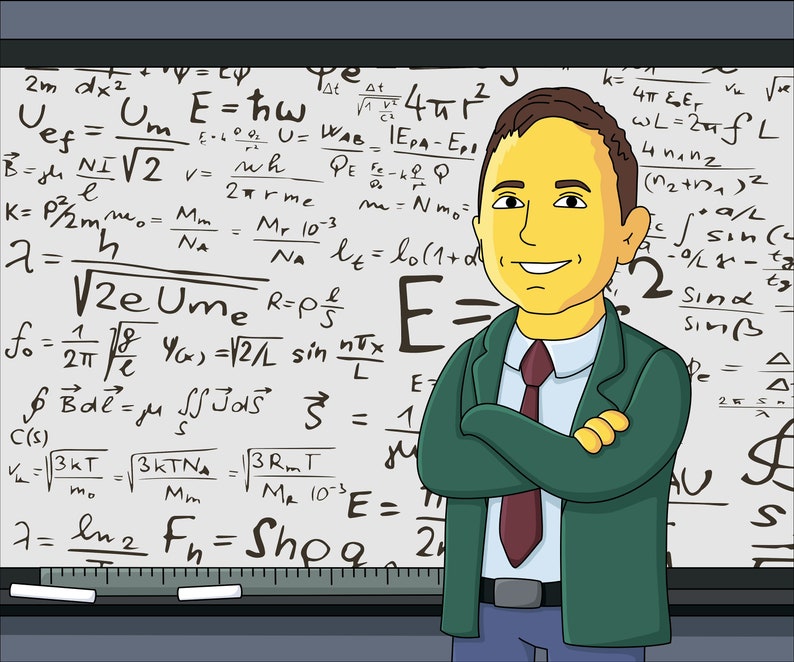 Actuary Gift - Custom Portrait as Cartoon Character / Life Actuary ...