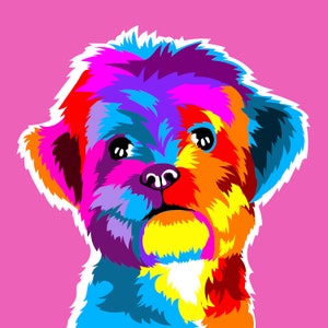Custom WPAP Pet Portrait / Wedha Pet Portrait / Wpap Art - Etsy