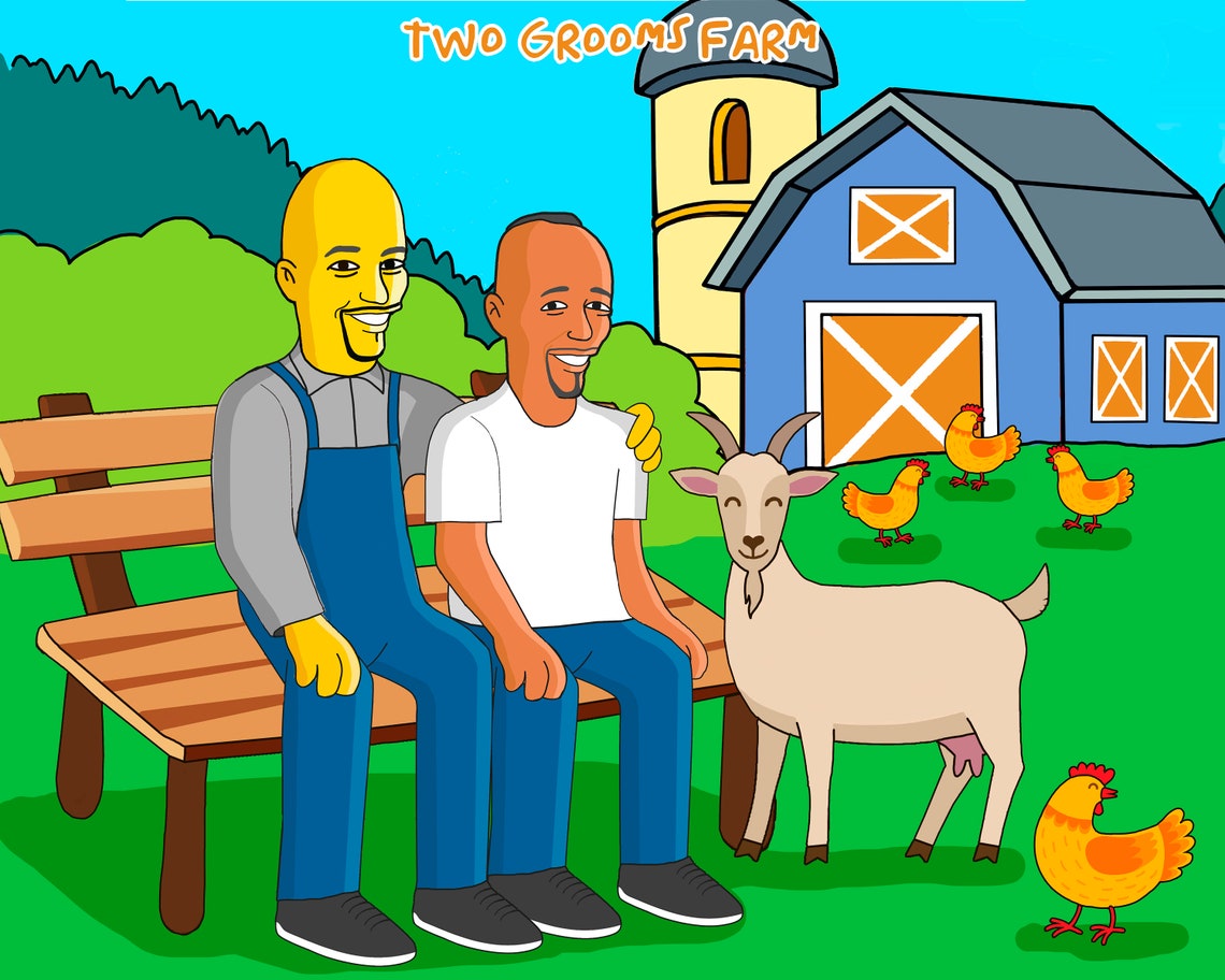 Farmer Gift Custom Portrait From Photo / Gifts for Ranchers - Etsy