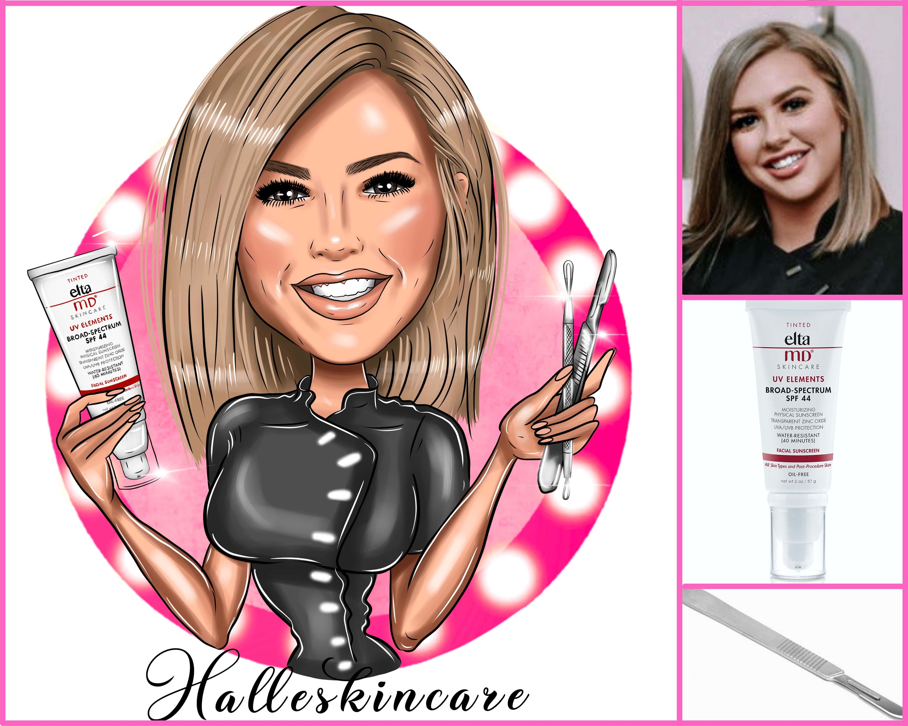 Skin Care Studio Logo Custom Cartoon Logo for Your Business | Etsy