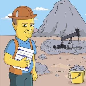Oilfield Worker Gift - Custom Portrait as Cartoon Character / Oil Rig ...