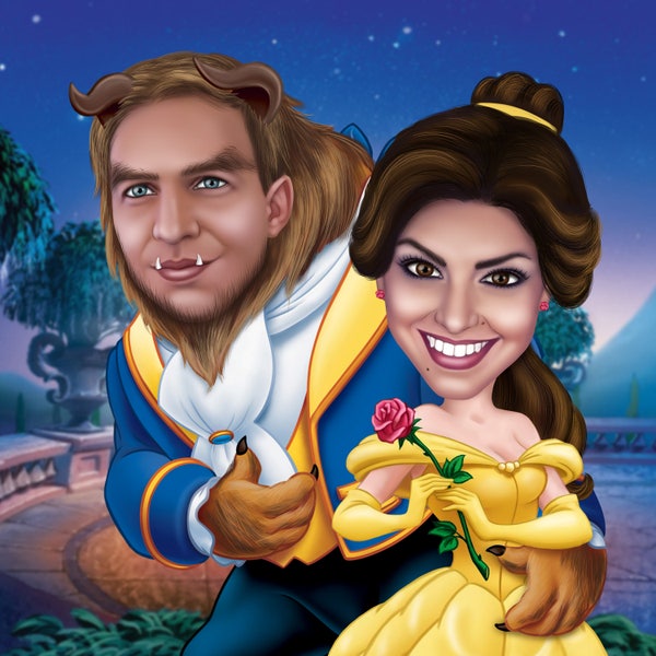 Beauty and the Beast Prince Portrait - Etsy