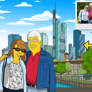 Kiel Gift - Custom Yellow Cartoon Portrait From Photo, Kiel Art - Etsy