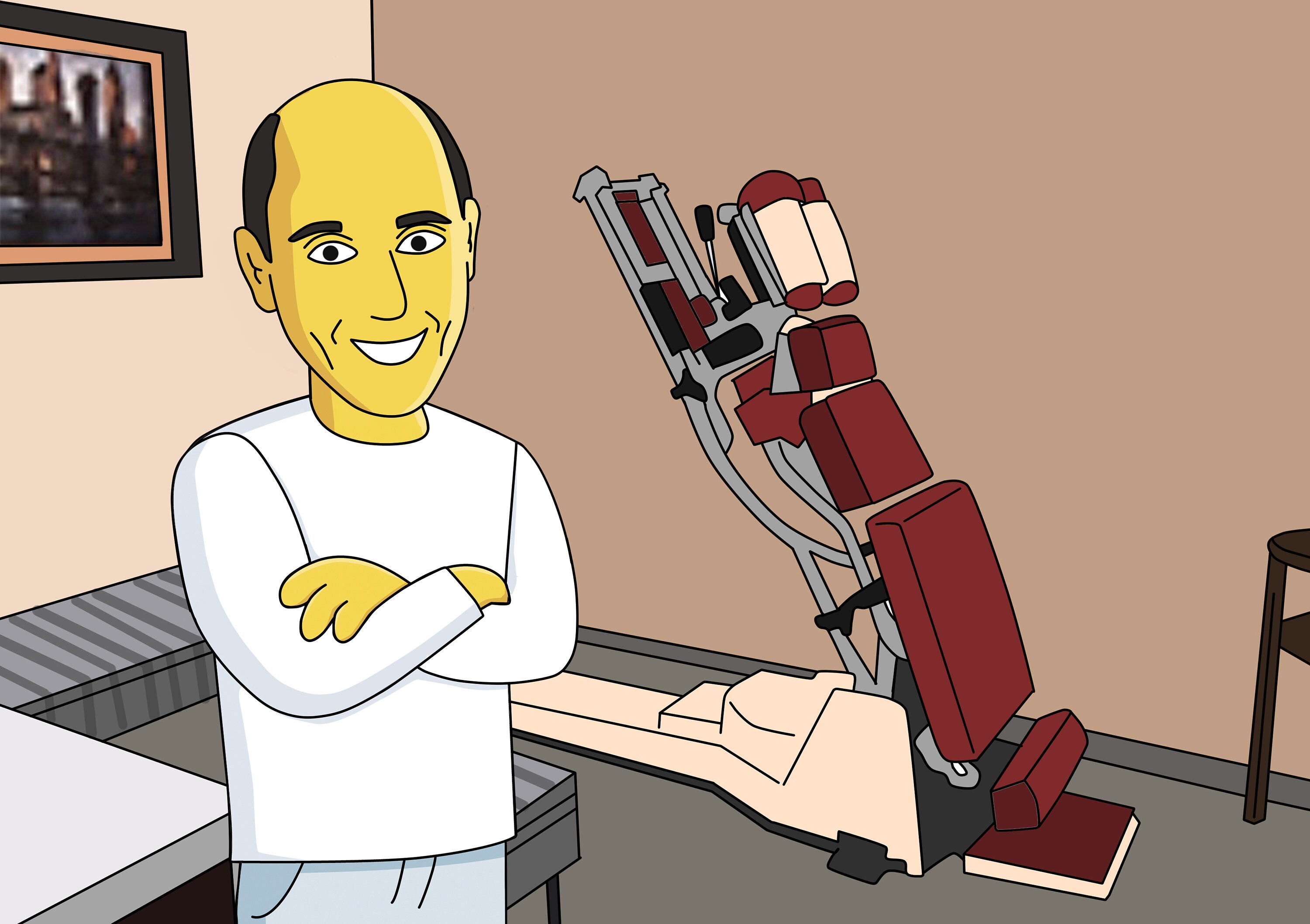 Chiropractor Gift - Custom Portrait as Cartoon Character / Chiropractic ...