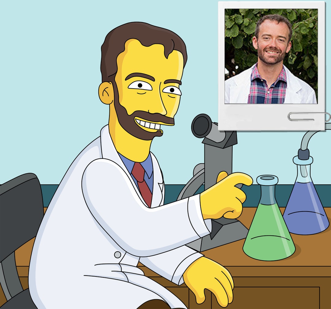 Pathologist Gift Custom Portrait as Cartoon Character / Pathologist ...