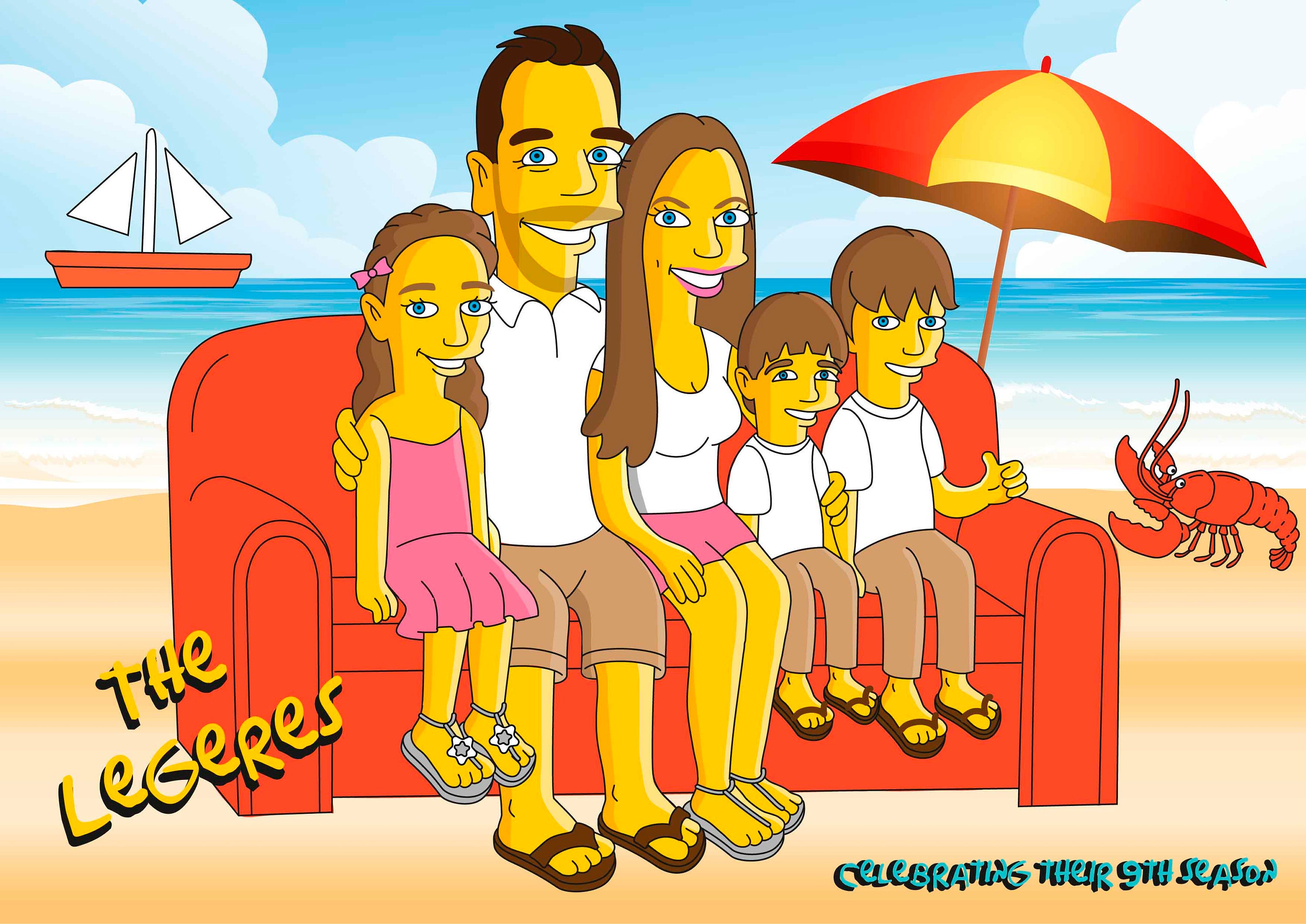 Family Art Bespoke / FAMILY as Cartoon Characters / Family - Etsy