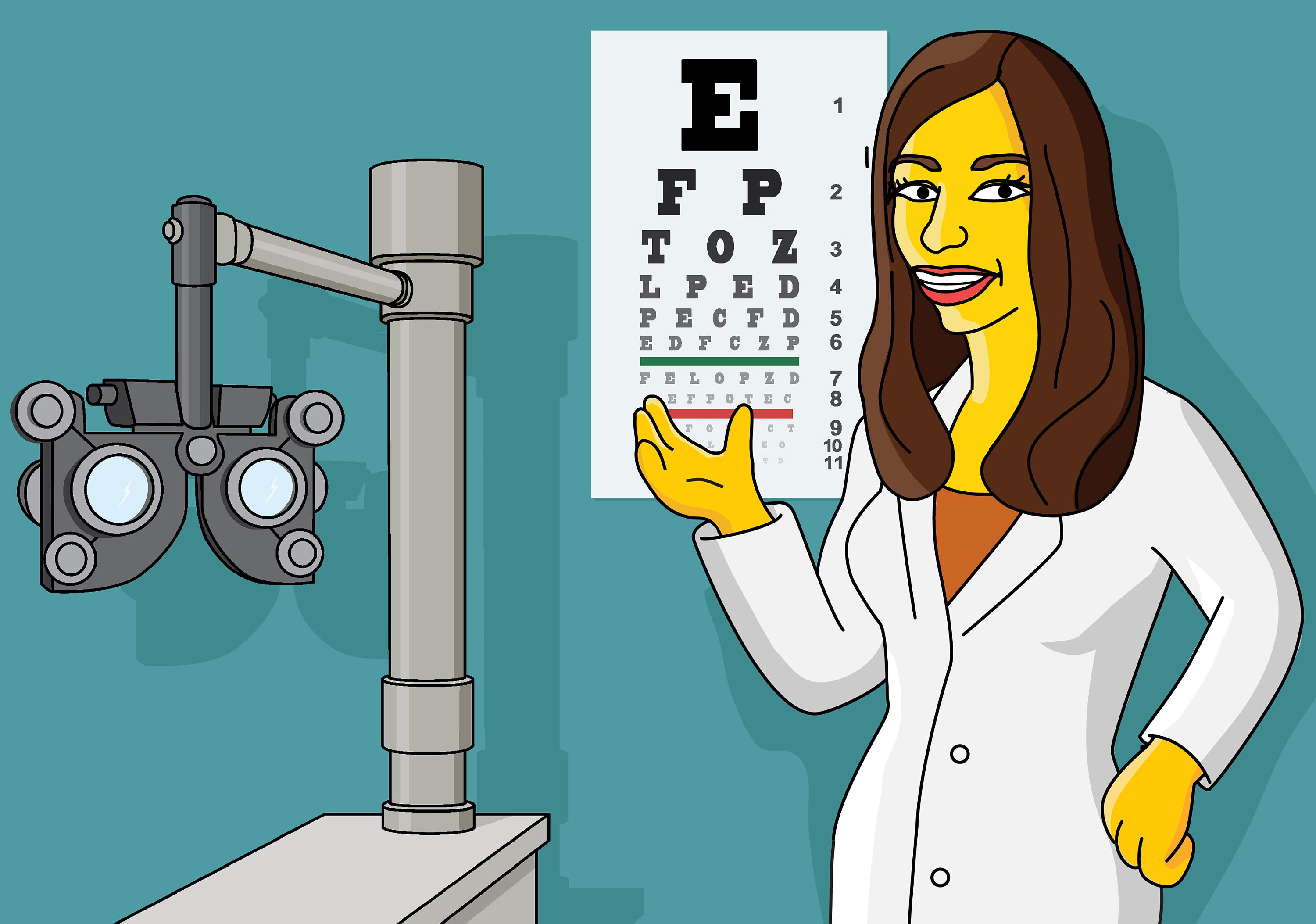 Eye Doctor Cartoon