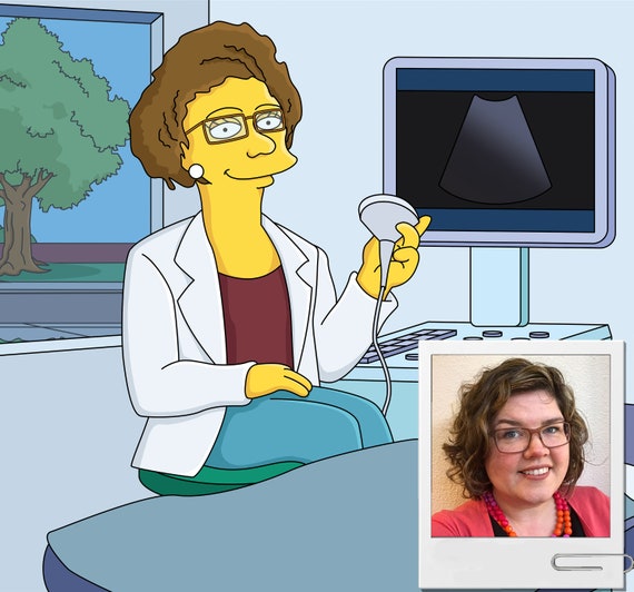 Ultrasound Technician Cartoon