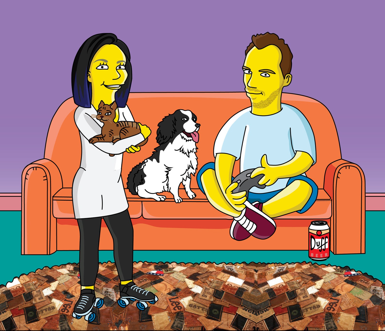 Commission Portrait / Yellow Avatar From Your Photo / Cartoon | Etsy