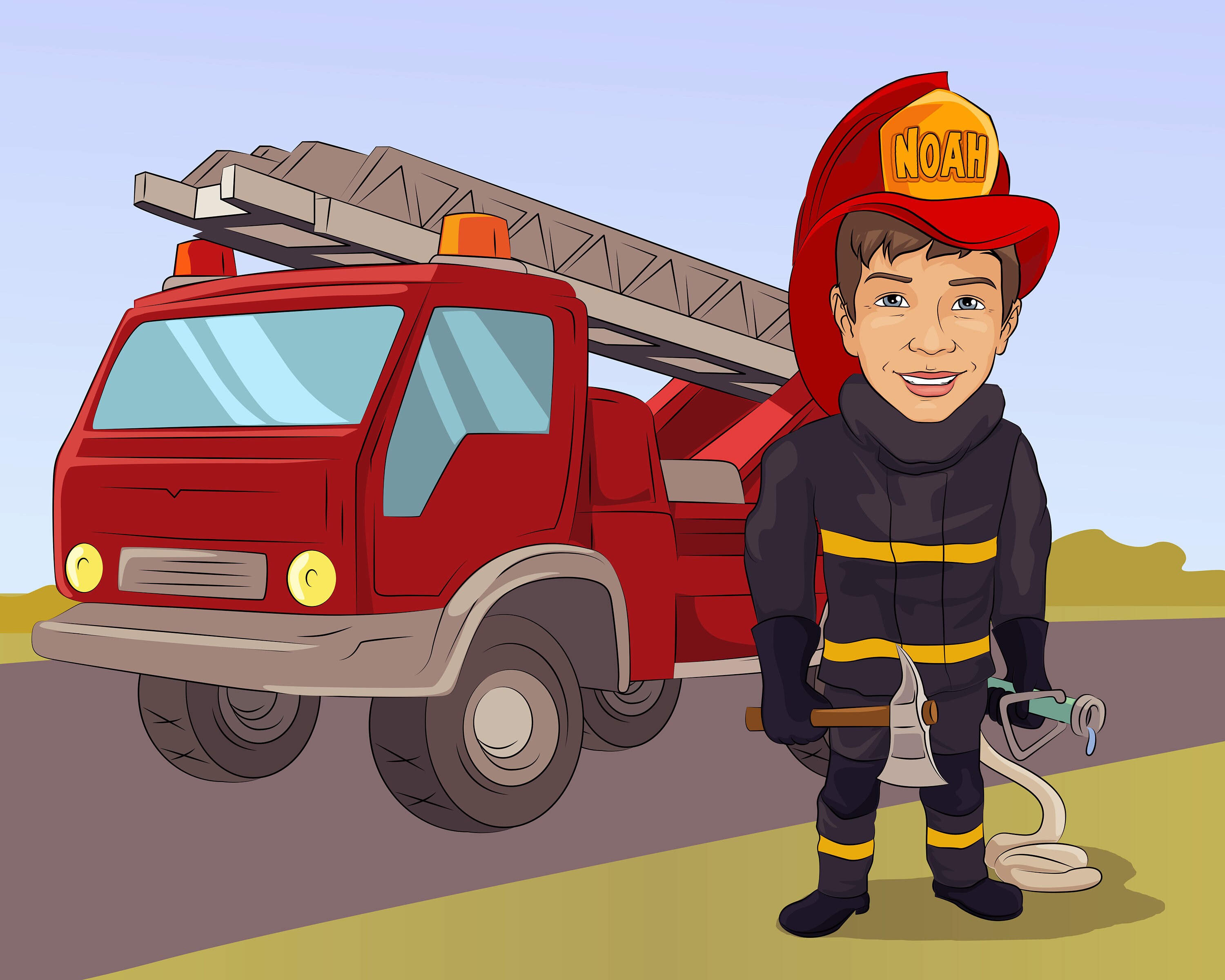Funny Firefighter Cartoons