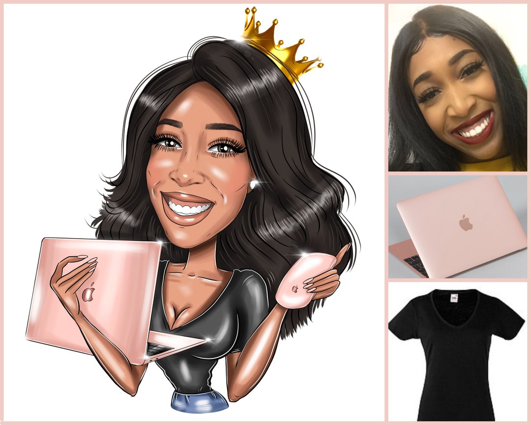 Blogger Logo - Custom Portrait for Your Business Logo / Writer Logo ...