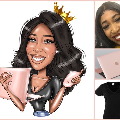 Vlogger Logo Custom Portrait for Your Business Logo / - Etsy