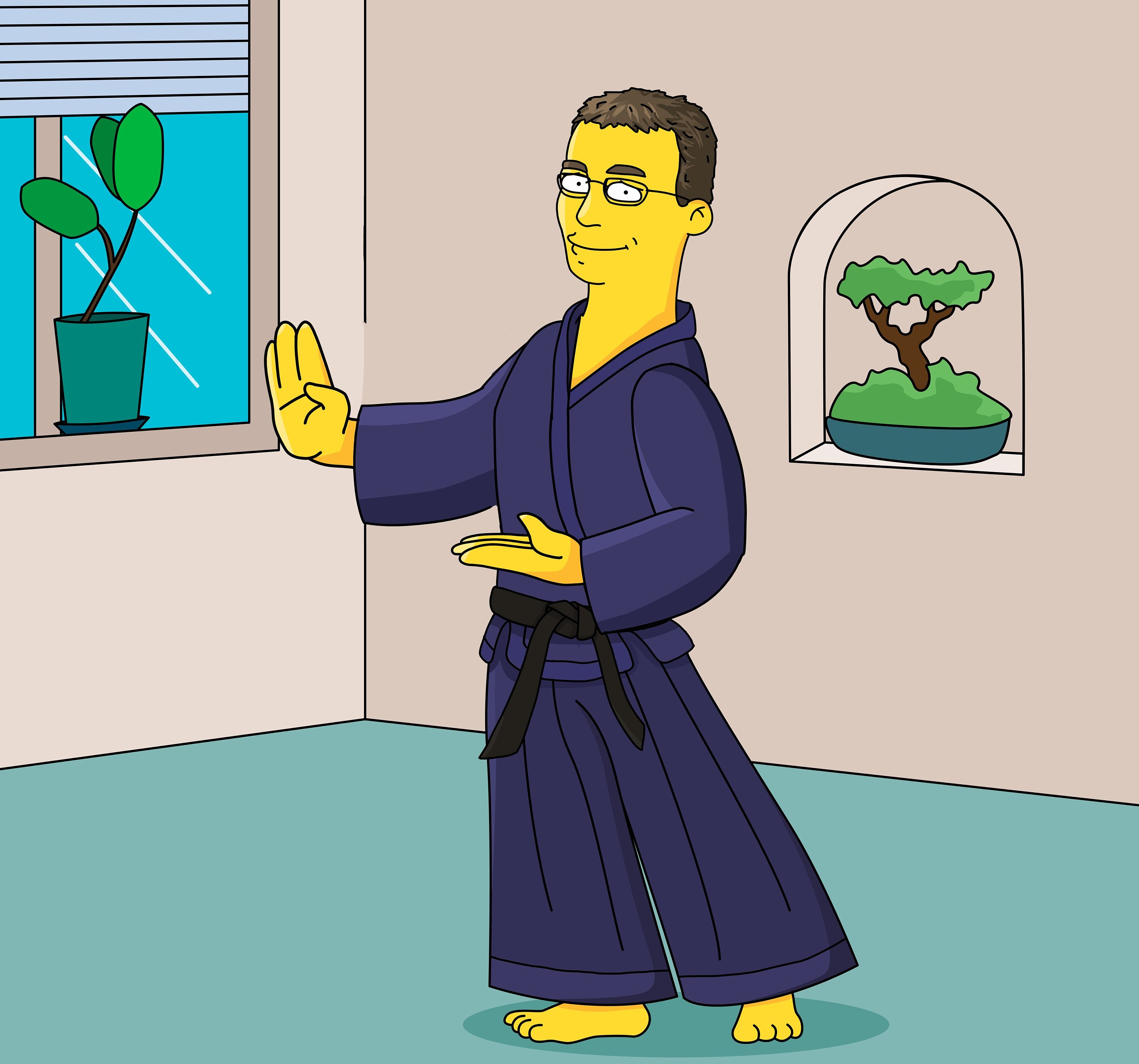 Karate Gift Custom Portrait as Cartoon Character Karate | Etsy