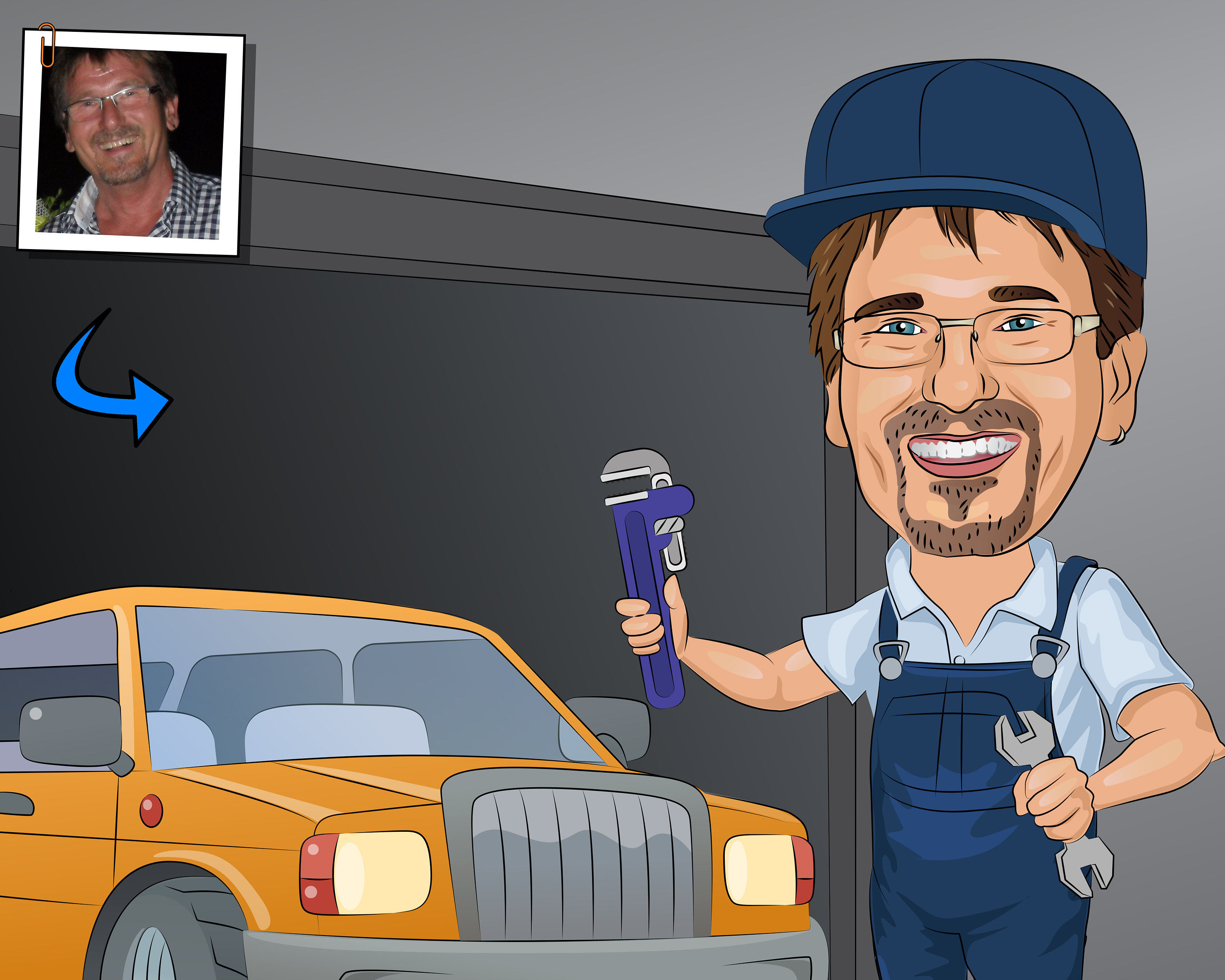 Auto Mechanic Cartoons