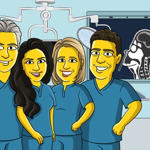 Radiologist Gift - Custom Portrait as Yellow Character / Radiographer ...