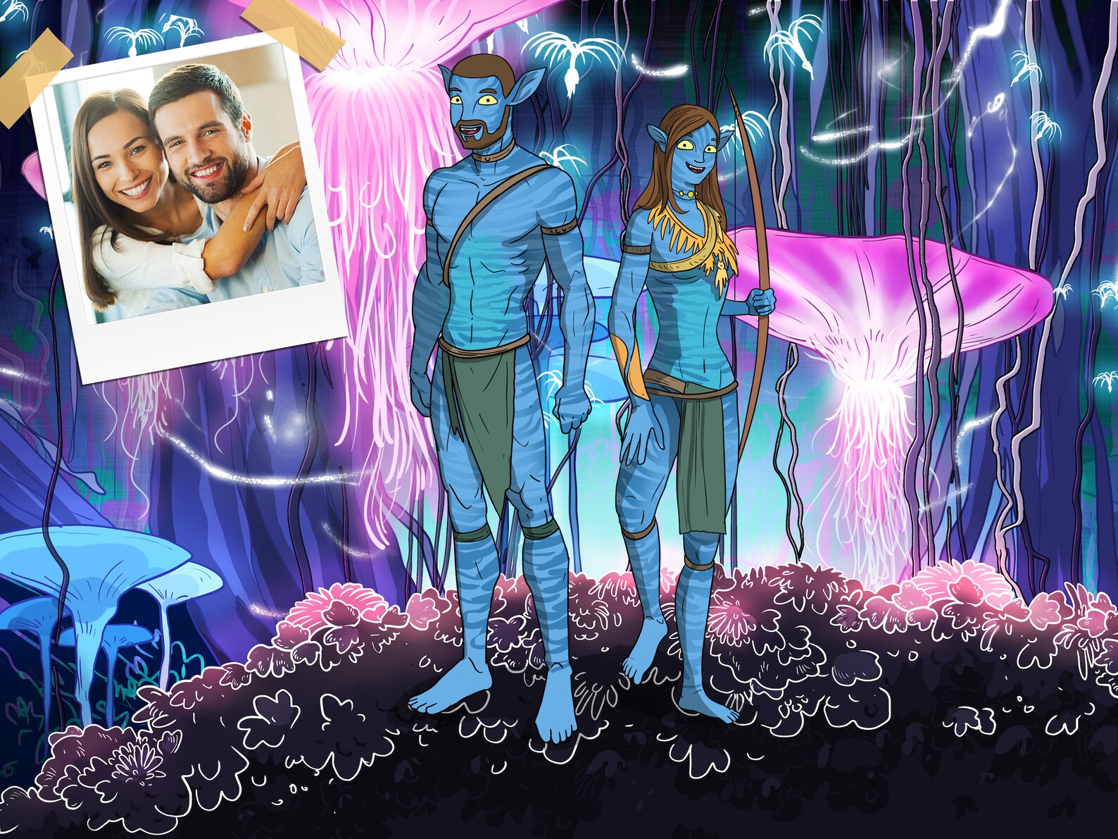 Avatar Navi Characters Cartoon Portrait From Your Photo, Avatar Pandora ...