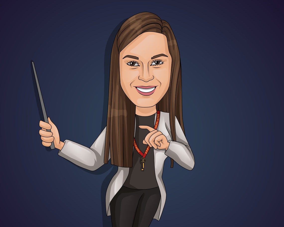 Conductor Gift Custom Caricature From Photo / Choir Director - Etsy