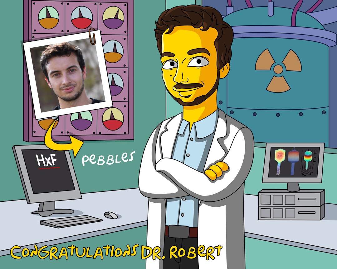 Nuclear Engineer Gift - Custom Portrait From Photo as Yellow Cartoon ...