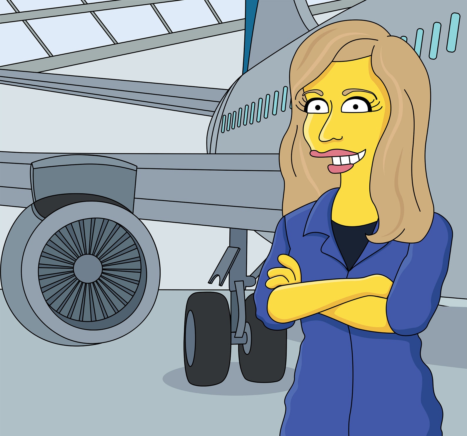 Aerospace Engineer Gift Custom Portrait as Yellow Cartoon - Etsy