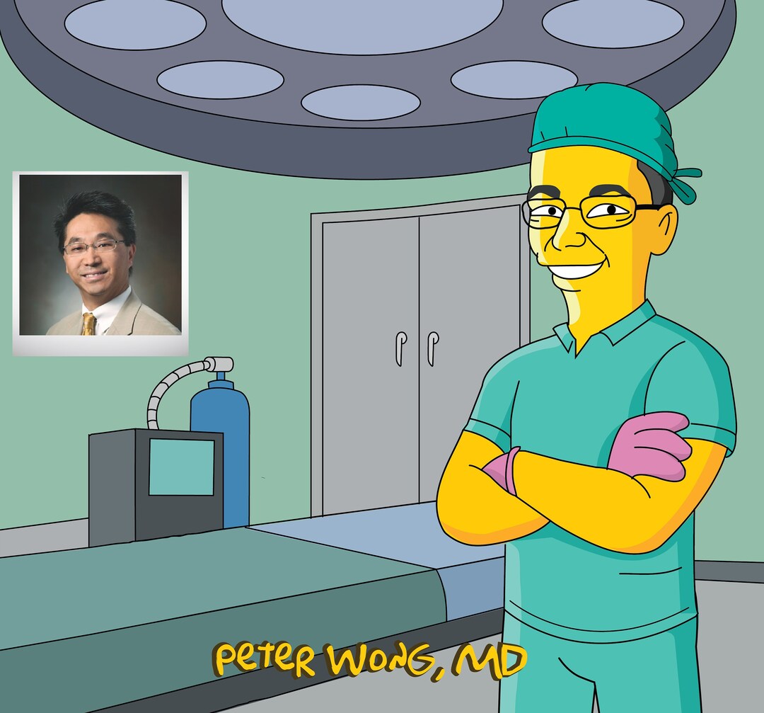 Clinical Instructor Gift - Portrait From Photo as Yellow Cartoon ...