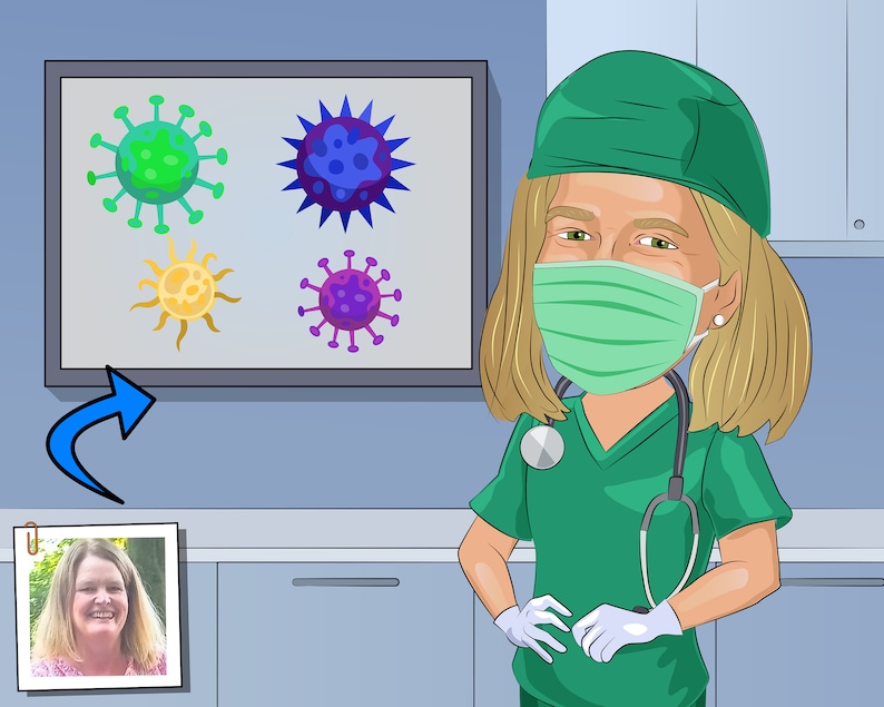 Infection Control Nurse Gift, Infectious Disease Art, Infection Control ...
