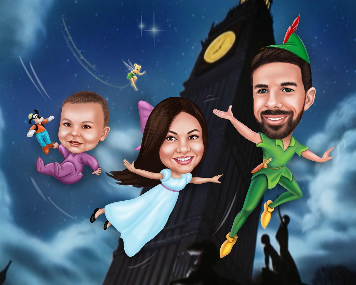 Fairytale Family Portrait / Custom Fairytale Portrait / Custom | Etsy