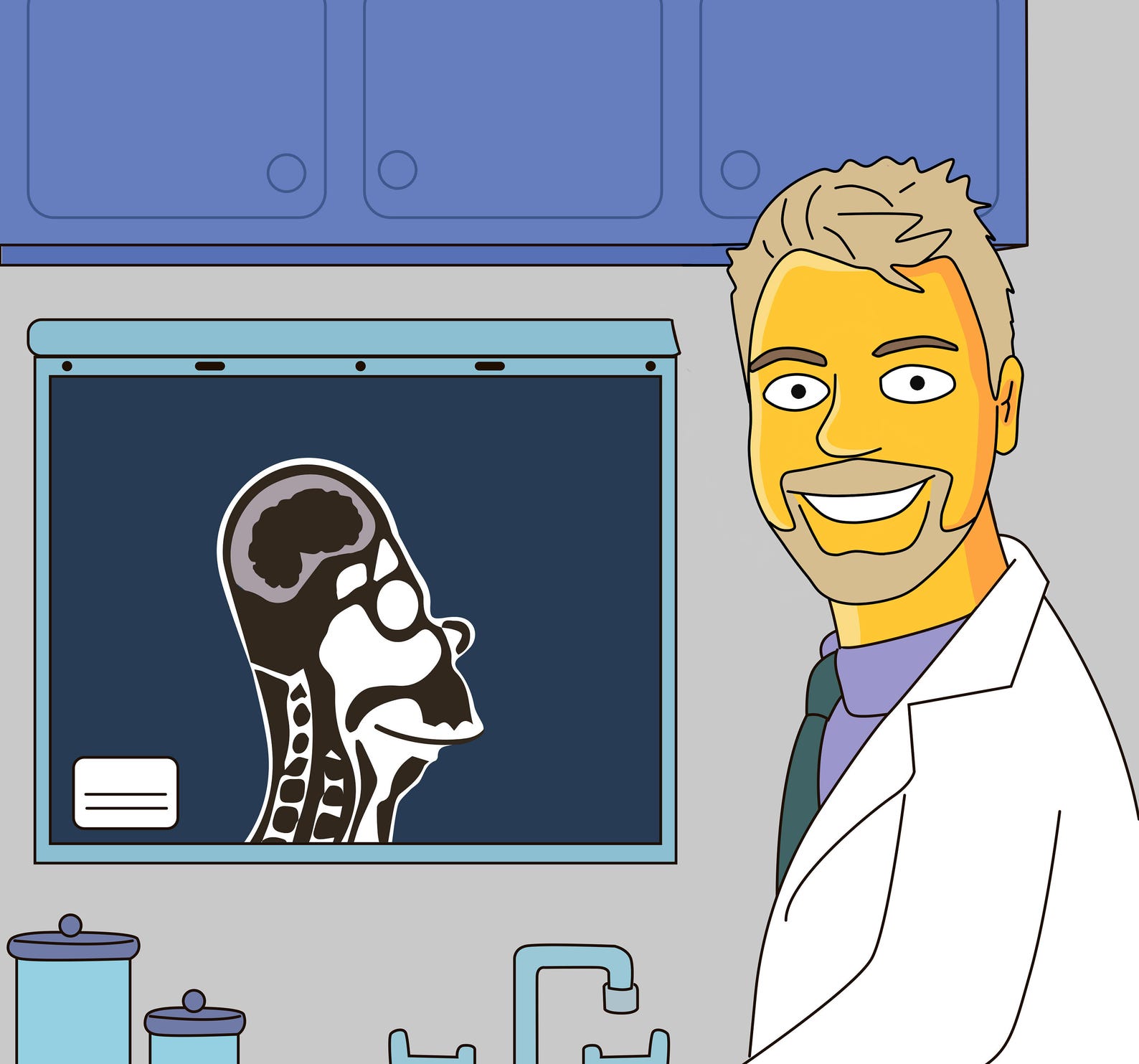 MRI Tech Gift Custom Portrait as Yellow Character | Etsy