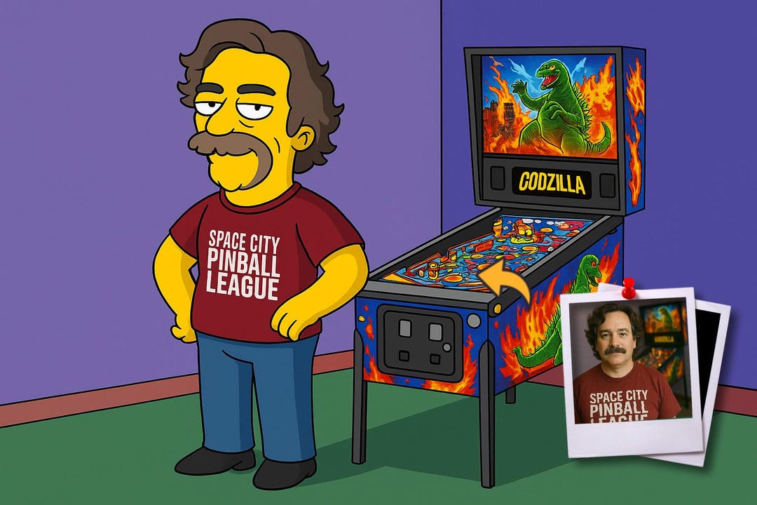 Pinball Gift - Custom Yellow Portrait From Photo, Pinball Art - Etsy