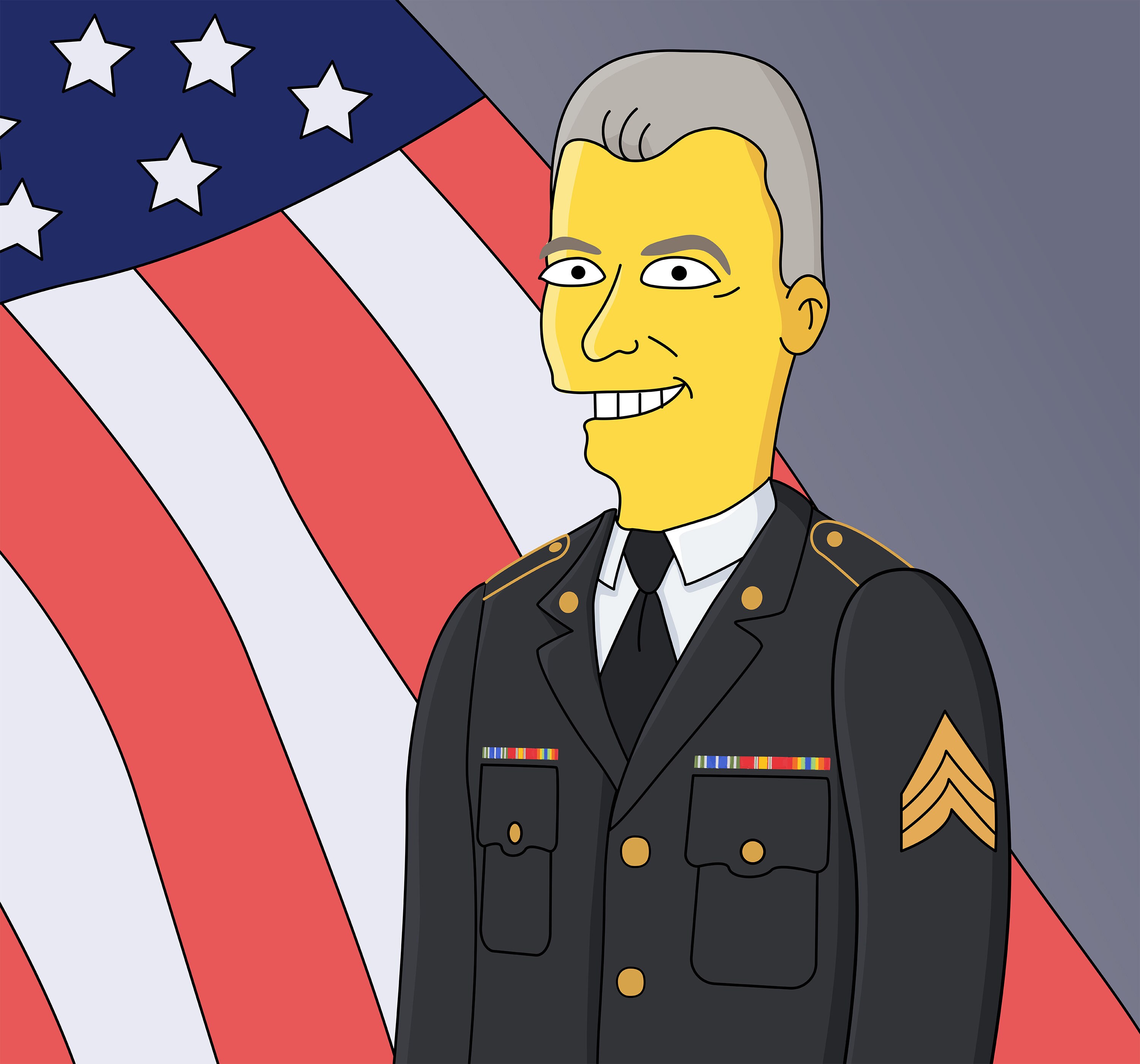 Colonel Gift Custom Portrait From Photo as Yellow Character - Etsy