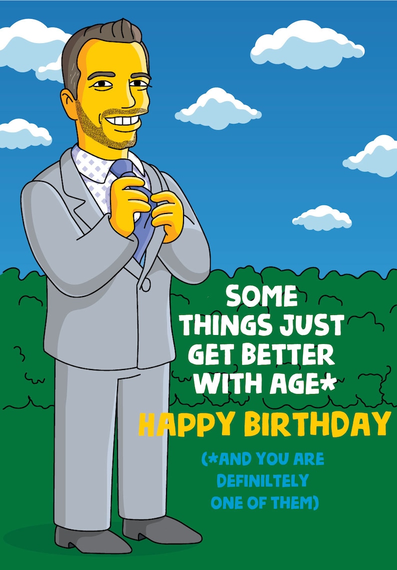 40th Birthday Gift Cartoon Style Portrait / 40th Birthday - Etsy