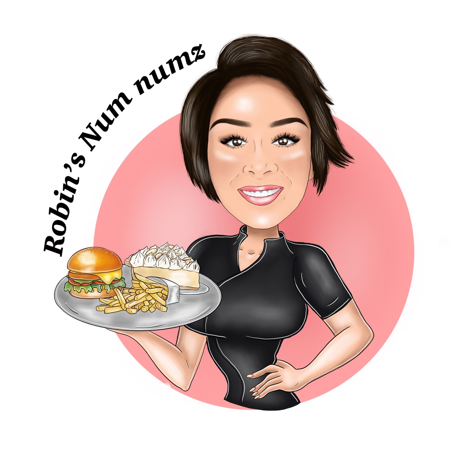 Fast Food Logo Custom Cartoon Logo for Your Business / - Etsy