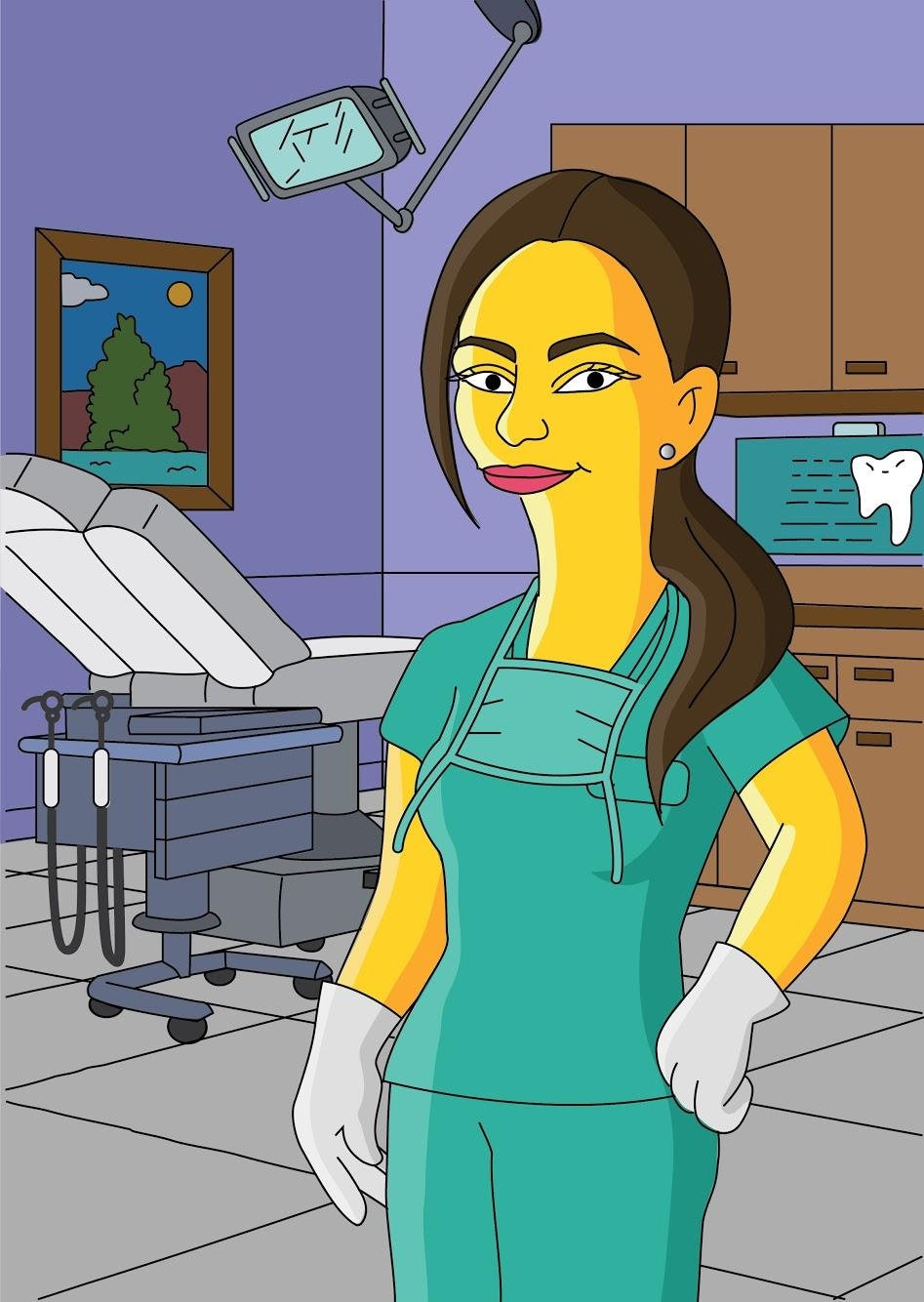 Female Dentist Gift Custom Portrait as Cartoon Character / - Etsy