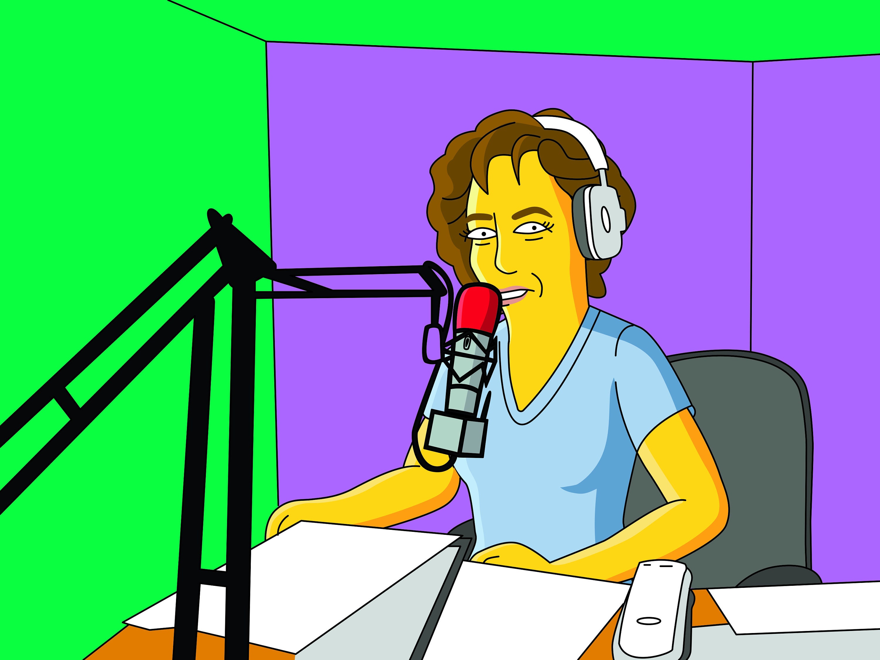 Voice Actor Gift Custom Portrait as Yellow Cartoon Character - Etsy