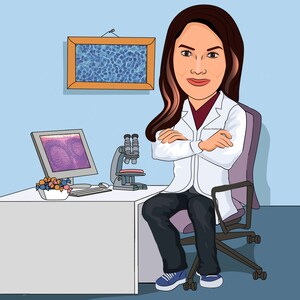 Pathologist Gift Custom Caricature From Photo / Pathology Gift - Etsy