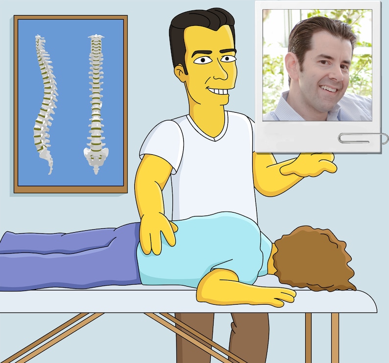 Osteopath Gift - Custom Portrait From Your Photo as Yellow Character ...