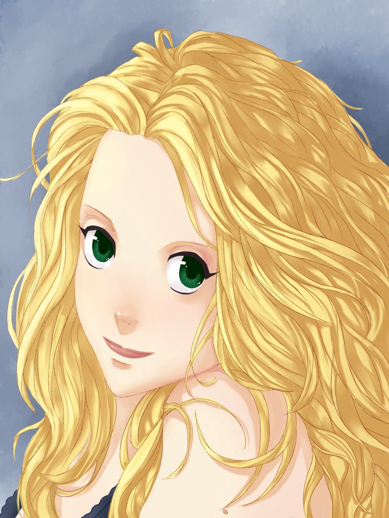 Custom Anime Portrait From Your Photo Anime Commission Anime - Etsy