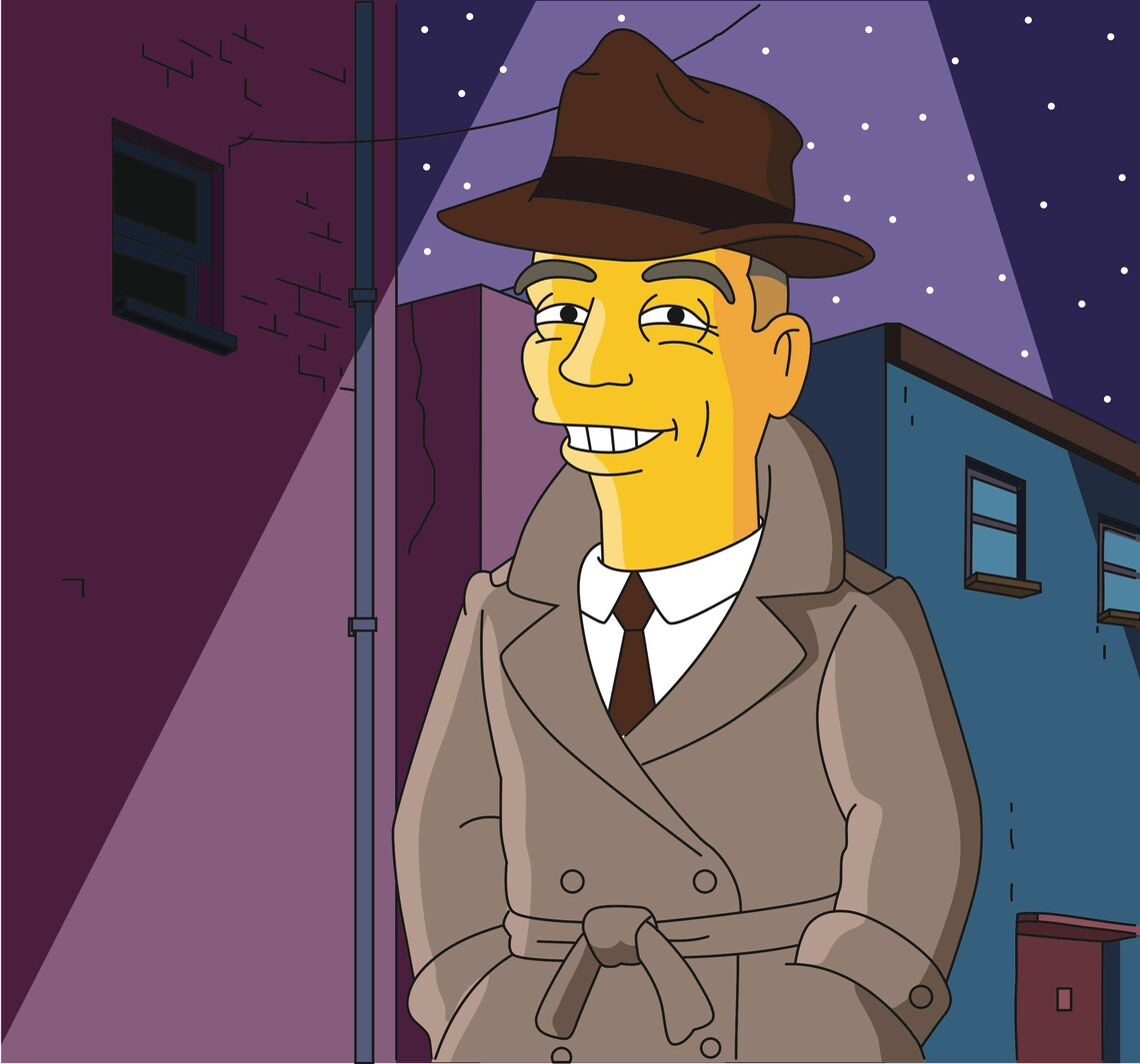 Detective Gift Custom Portrait as Yellow Cartoon Character / | Etsy