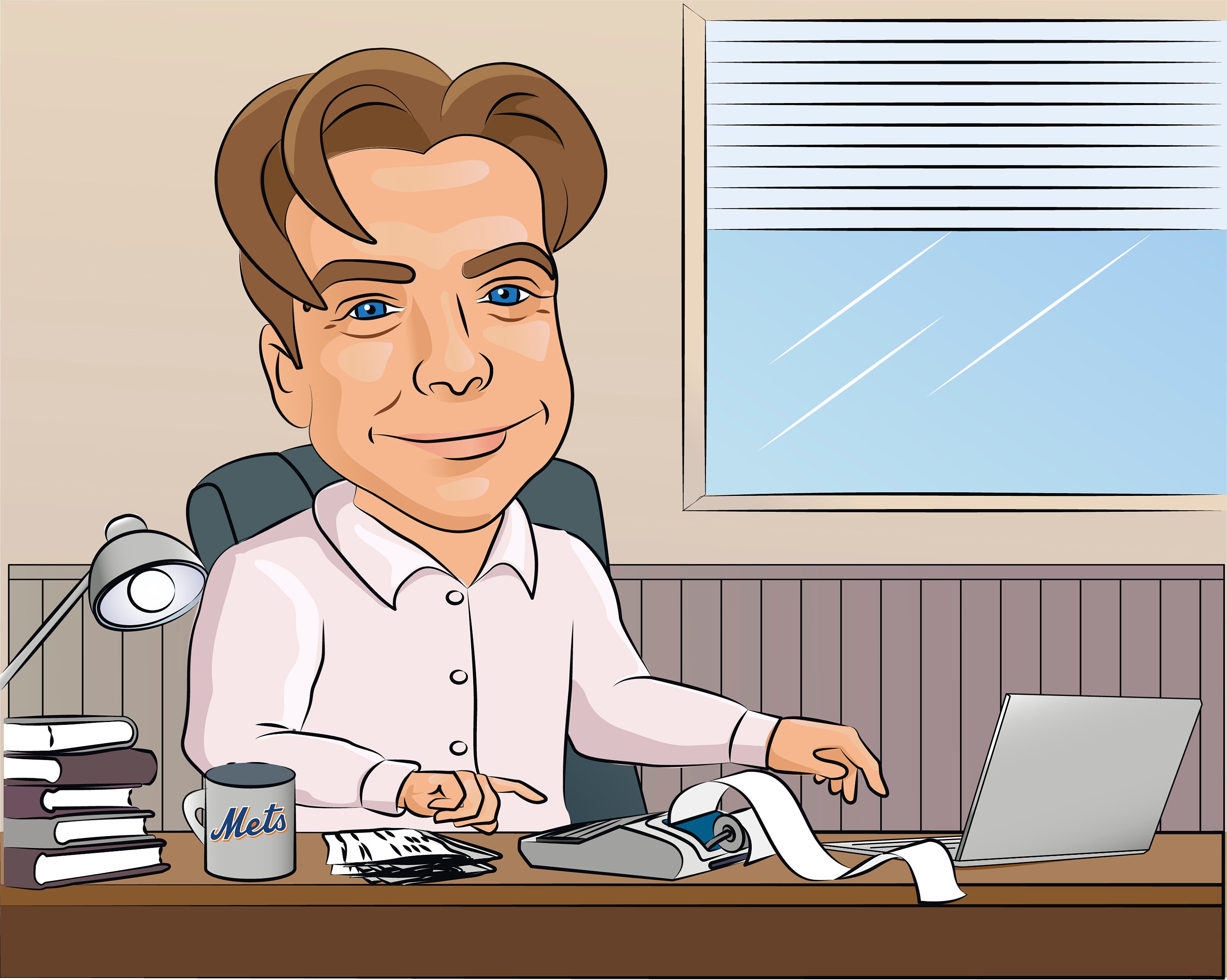 Accountant Gift Custom Caricature Portrait From Photo / CPA - Etsy