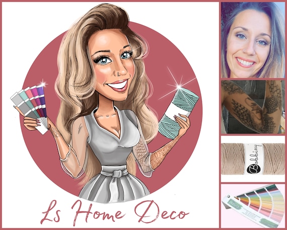 Home Decor Logo Design Custom Cartoon Logo for Your Business | Etsy