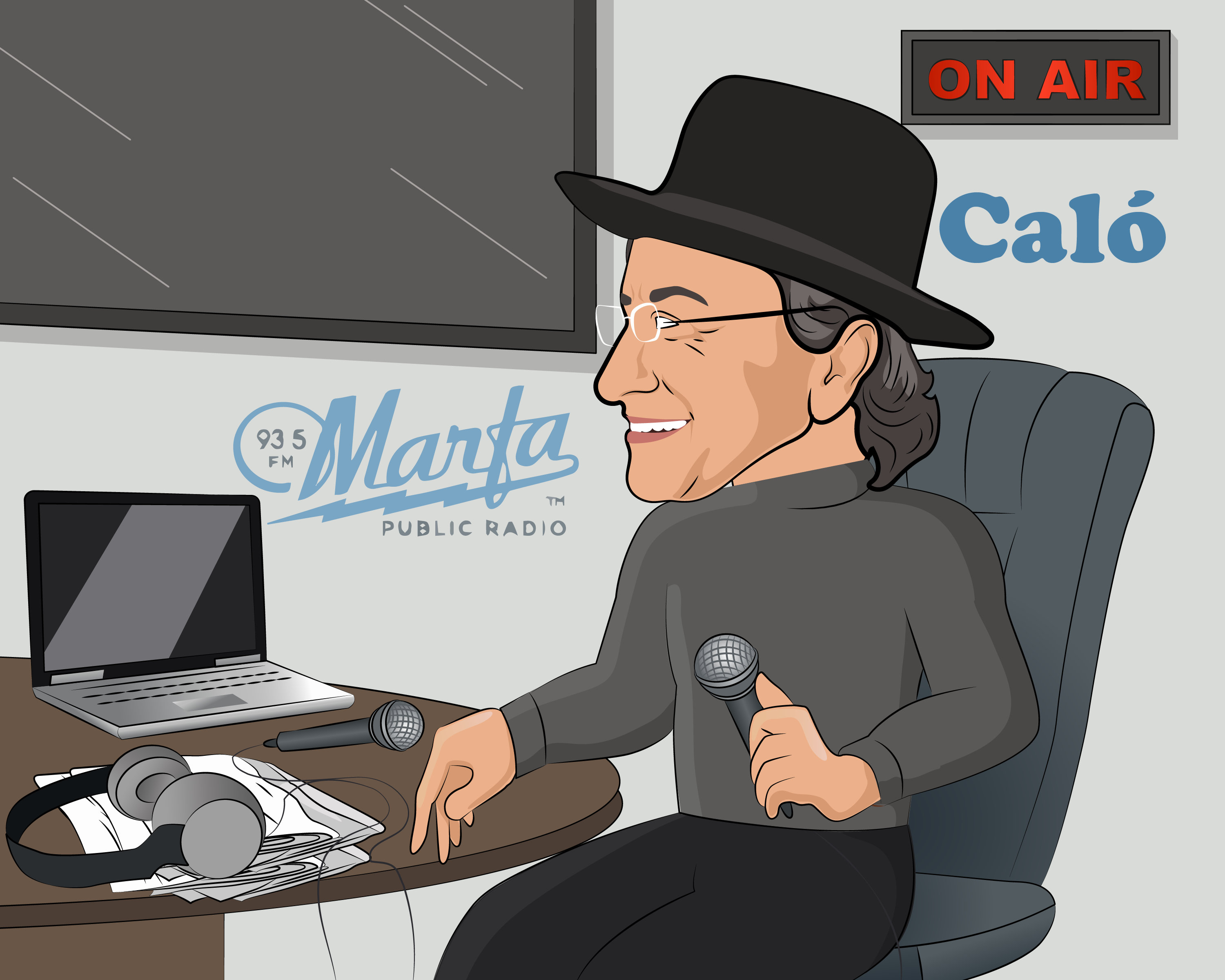 Radio Personality Gift Custom Caricature Portrait From Your - Etsy