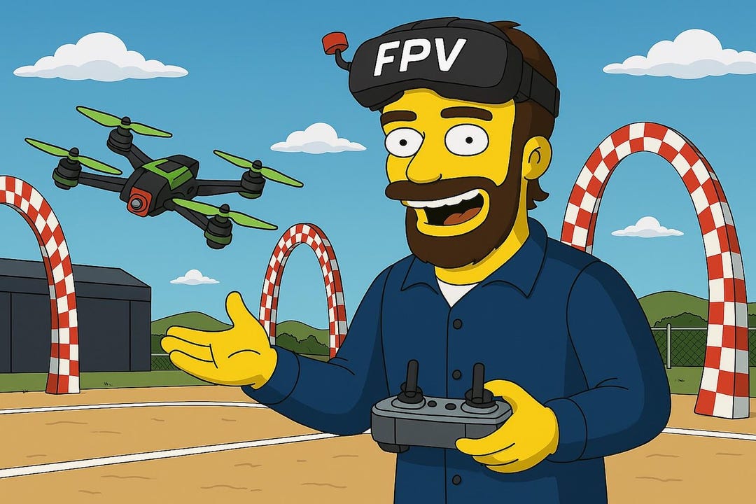 Drone Racing Pilot Gift - Custom Portrait as Cartoon Character, FPV ...