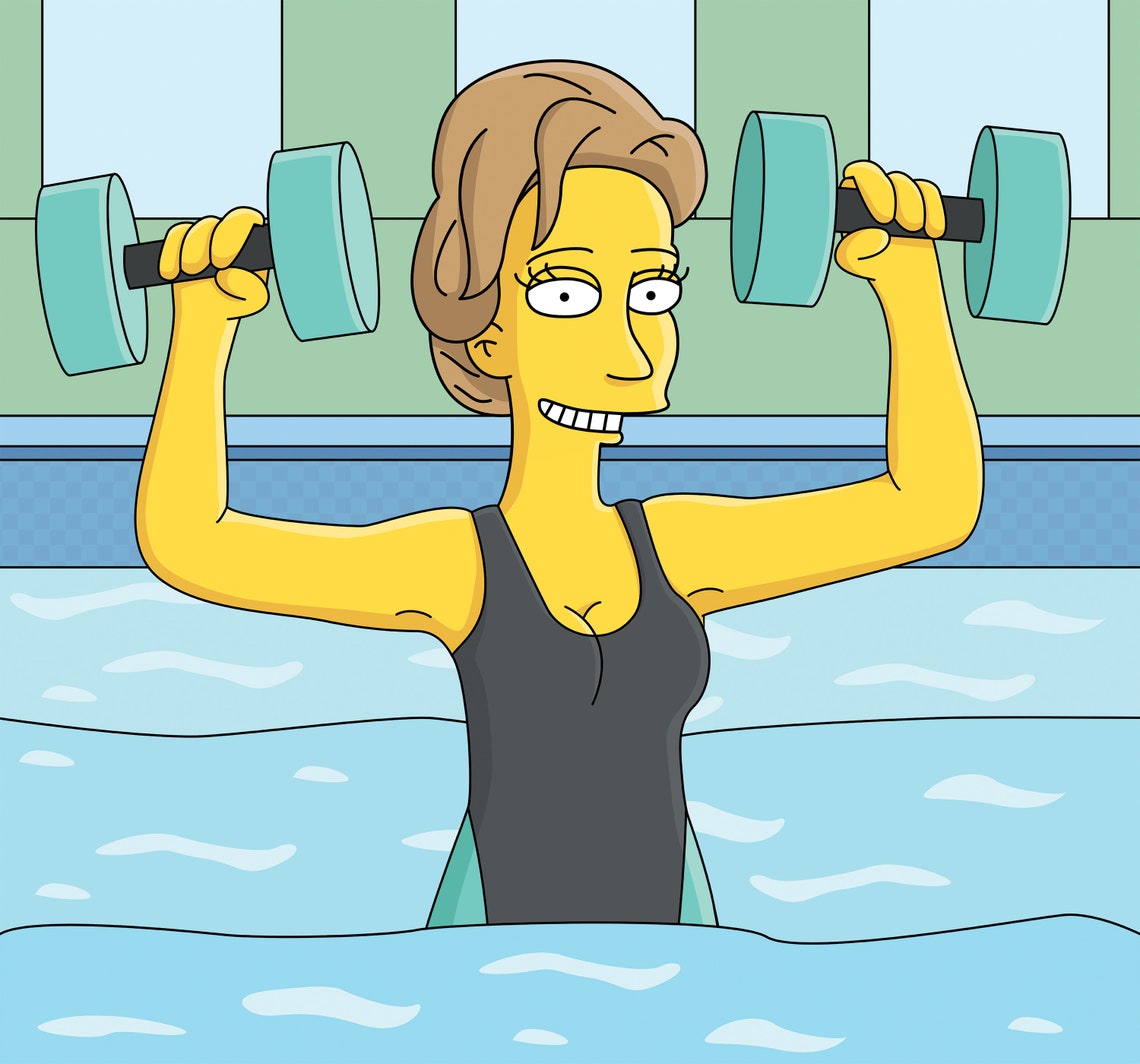 Water Aerobics Gift Custom Cartoon Portrait From Photo / - Etsy
