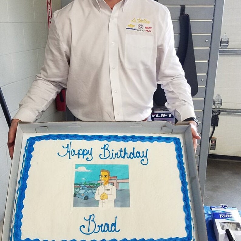 Car Dealer Gift Custom Cartoon Portrait From Photo / Car | Etsy