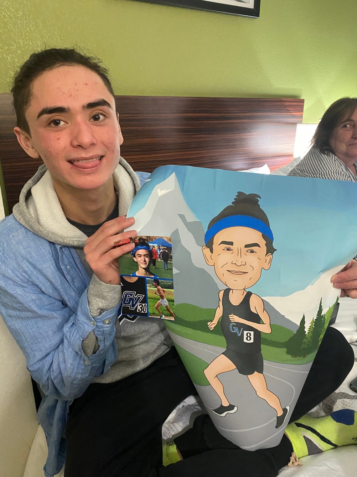 Squash Player Gift Custom Caricature Portrait From Your - Etsy