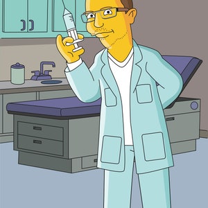 Clinical Instructor Gift - Portrait From Photo as Yellow Cartoon ...