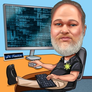 Programmer Gift - Caricature Portrait From Photo / Gift for Coder ...